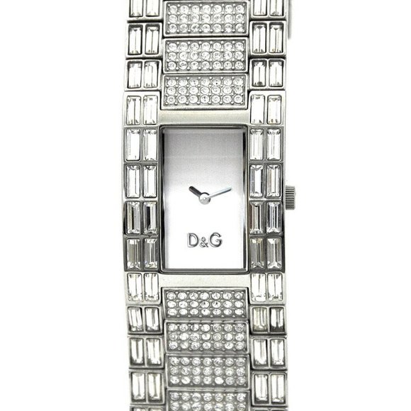 OTHERS | Accessories | Dolce Gabbana Watch Silver Rhinestone Ss D G ...
